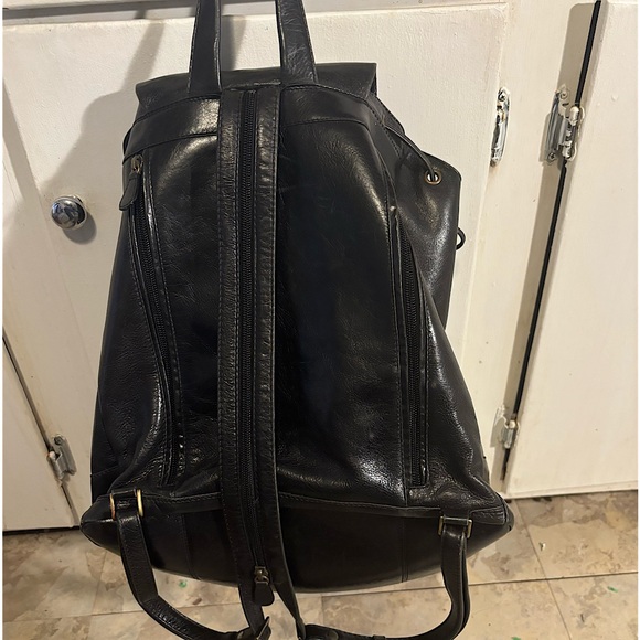 Derek Alexander | Bags | Derek Alexander Backpack Black Leather Looks ...